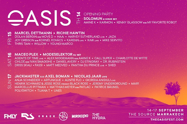 The Oasis Festival 2017 Lineup | full in bloom