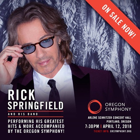Rick Springfield w/ Oregon Symphony in Portland, Tickets | full in bloom