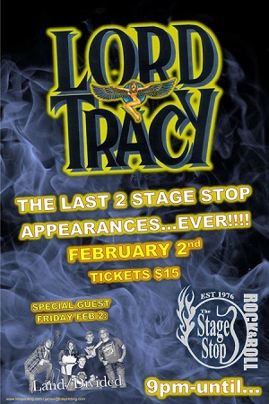 Lord Tracy @ The Stage Stop in Memphis, TN – FINAL 2 Shows Announced ...