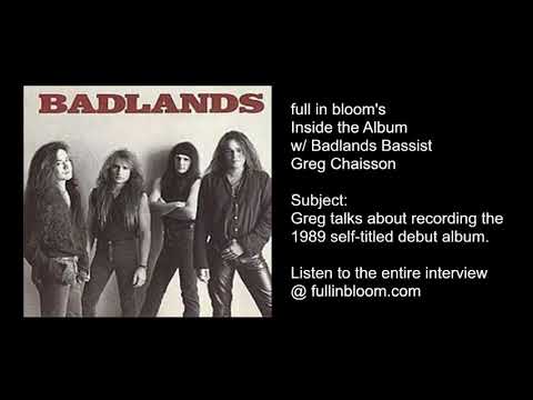 Recording the Badlands 1989 Self-Titled Album w/ Greg Chaisson ...