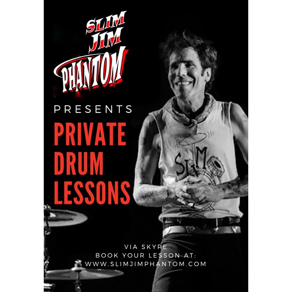 Slim Jim Phantom: Private Drum Lessons Opportunity – Stray Cats 2019 ...