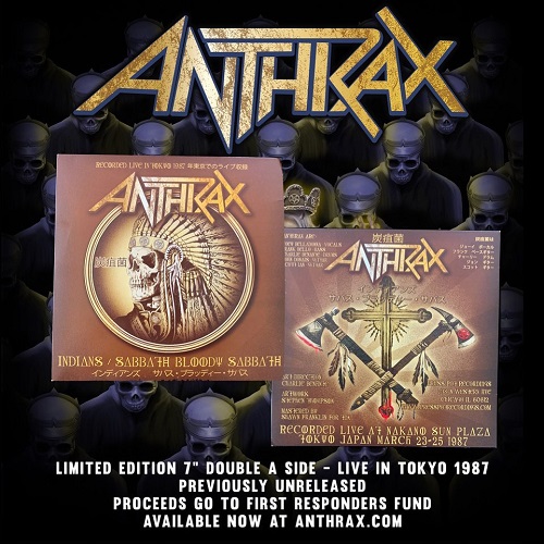 Anthrax “Indians” / “Sabbath Bloody Sabbath” Limited 7″ – Live in Tokyo ...