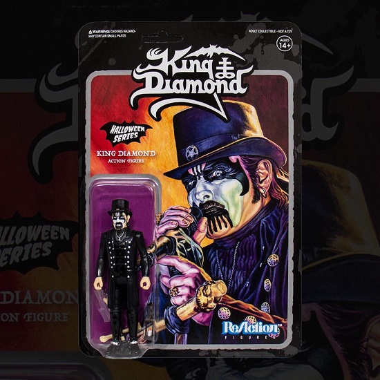 King Diamond Action Figure – ReAction – Super7 – w/ Crossed Bones Mic ...