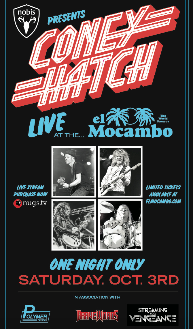 Coney Hatch Live Stream / Pay-Per-View Concert 2020 @ El Mocambo | full ...