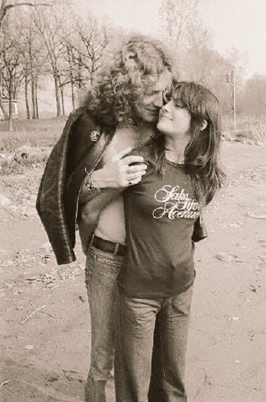 Robert Plant with Groupie Audrey Hamilton During Led Zeppelin’s 1977 US ...
