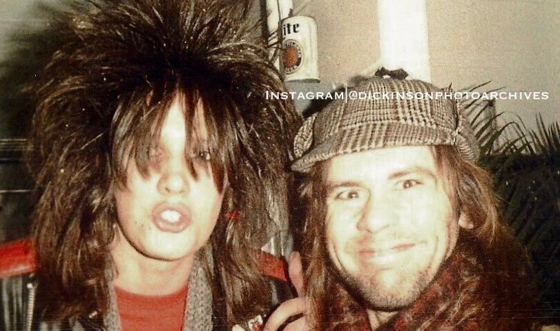 Sebastian Bach w/ Bruce Dickinson in 1985 During Iron Maiden’s World ...