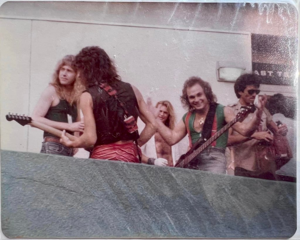 Van Halen Preparing to Take the Stage at the Texxas Jam 1979 | full in ...