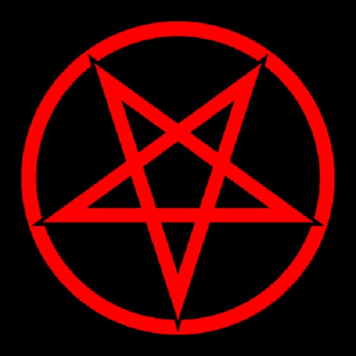 Ancient pagan symbol of the pentagram. Vector illustration | full in bloom