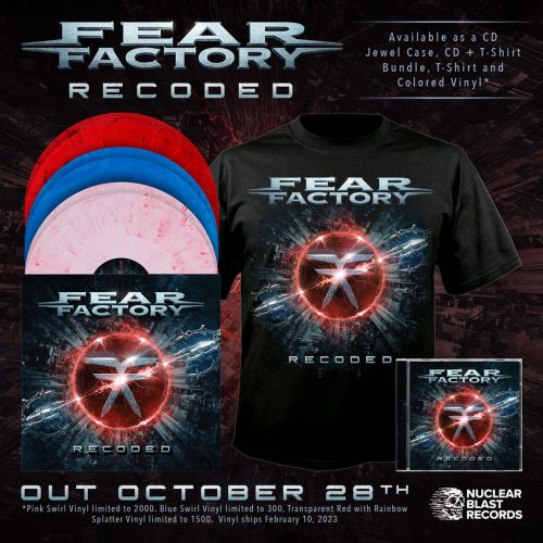 Fear Factory ‘Recoded’ – Remix Album – CD/VINYL/LP – 2022 – ORDER ...