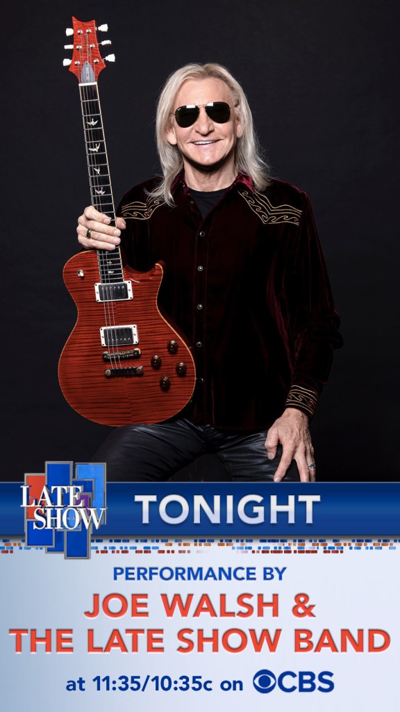 Joe Walsh on The Late Show with Stephen Colbert – 2022 | full in bloom